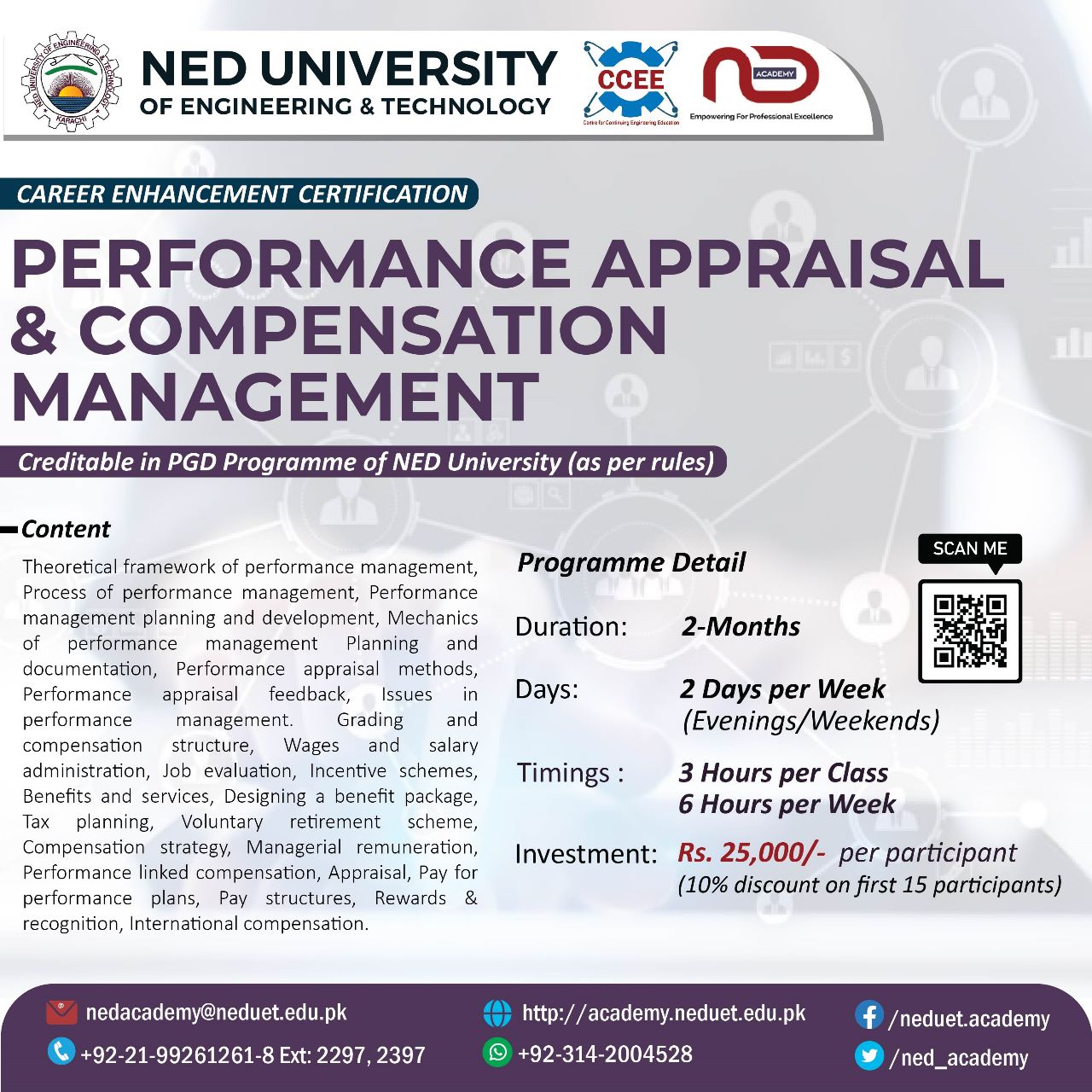Performance Appraisal And Compensation Management Ned Academy Ccee Cmpp Ptmc